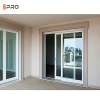 China Customized Aluminium Sliding Glass Doors With Triple Telescopic System For Balcony for sale