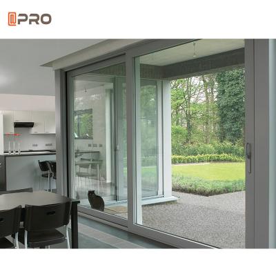 China Customized Size Aluminium Sliding Glass Doors Frameless For Laboratories for sale