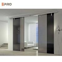 China Slim Aluminium Frame French Patio Doors Single Double Triple Glass Sliding Door For Exterior for sale