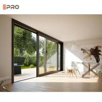 China Slim Aluminium Frame French Patio Doors Single Double Triple Glass Sliding Door For Exterior for sale