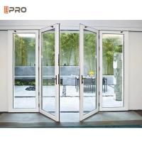 China Slim Aluminium Frame French Patio Doors Single Double Triple Glass Sliding Door For Exterior for sale