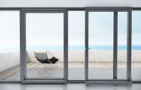 China Aluminum Balcony Accordion Sliding Door Hurricane Proof Interior Alloy Lowe Glass for sale