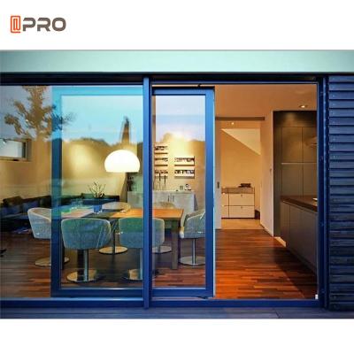 China Aluminum Balcony Accordion Sliding Door Hurricane Proof Interior Alloy Lowe Glass for sale