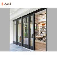 China Garage Aluminium Sliding Glass Doors Thermal Break Exterior Interior Powder Coated Anodizing for sale