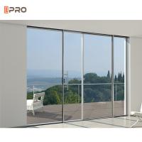 China Tempered Glass Aluminum Sliding Exterior Door Lift And Slide Soft Close Stacking Lowes for sale