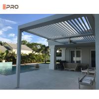China Adjustable Louver Roof Modern luminum Pergola  3X4 4X4 6X3m With LED Lights for sale
