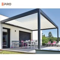 China Open And Close Motorized Gazebo Roof Louvered Bioclimatic Ceiling for sale