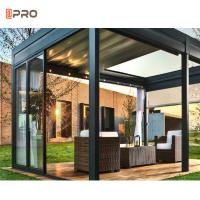 China Open And Close Motorized Gazebo Roof Louvered Bioclimatic Ceiling for sale