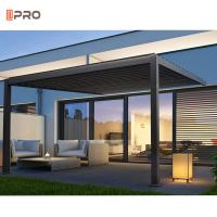 China Zip Screen System Gazebo Modern Aluminum Pergola For Restaurant Cafe for sale