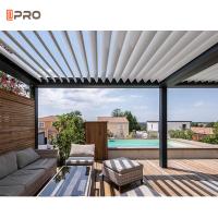 China Zip Screen System Gazebo Modern Aluminum Pergola For Restaurant Cafe for sale