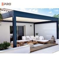 China Customized Waterproof Garden Aluminium Gazebo Pergola With Shutters for sale