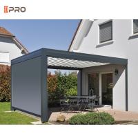 China Bioclimatic System Modern Aluminum Pergola Electric Adjustable For Outdoor Living Gazebo for sale