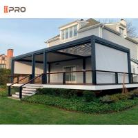 China Bioclimatic System Modern Aluminum Pergola Electric Adjustable For Outdoor Living Gazebo for sale