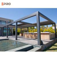 China Bioclimatic System Modern Aluminum Pergola Electric Adjustable For Outdoor Living Gazebo for sale