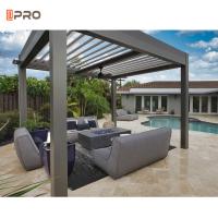 China Gazebos Awning Modern Aluminum Pergola Motorized Retractable Roof For Garden for sale