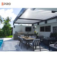 China Gazebos Awning Modern Aluminum Pergola Motorized Retractable Roof For Garden for sale