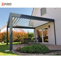 China Gazebos Awning Modern Aluminum Pergola Motorized Retractable Roof For Garden for sale