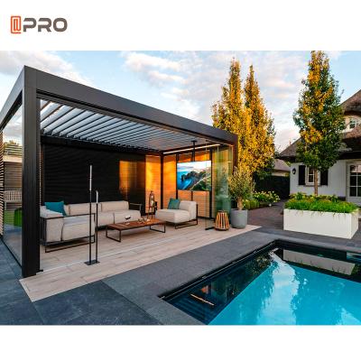 China Gazebo Motorized Freestanding Pvc Pergola Outdoor Season Room for sale