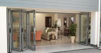 China T5 Aluminum Folding Doors Corner Bi-  Folding Patio Doors For Mountain House Condo for sale