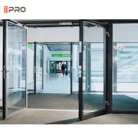 China Heat Insulation Aluminium Hinged Doors Outward Casement Double Action Swinging Door for sale