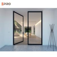 China Heat Insulation Aluminium Hinged Doors Outward Casement Double Action Swinging Door for sale