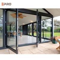 China Heat Insulation Aluminium Hinged Doors Outward Casement Double Action Swinging Door for sale