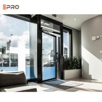 China Commercial Casement Aluminium Hinged Doors Patio Glass Swing Door for sale