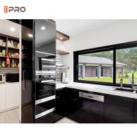 China Powder Coated Kitchen Sliding Window Grill Design With Tilt Slide Window Accessories for sale