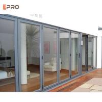 China Residential Building Single Glazing Bifold Exterior Windows And Door With Screen for sale