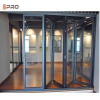 China Powder Coating Aluminum Bifold Doors heat preservation for sale