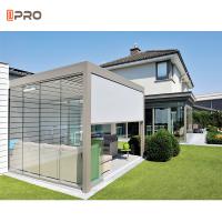 China Automatic Waterproof Outdoor Customized Garden Aluminum Pergola Louver Roof for sale