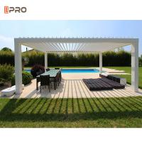 China Automatic Waterproof Outdoor Customized Garden Aluminum Pergola Louver Roof for sale