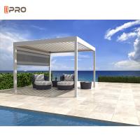 China Automatic Waterproof Outdoor Customized Garden Aluminum Pergola Louver Roof for sale