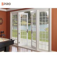 China Swing Open Exterior Black Metal French Doors Panel With Hardware Kit  AAMA AS2047 for sale