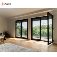 China French Style Steel Frame Glass Swing Door With Hinges Powder Coated for sale
