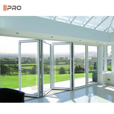 China Powder Coating Aluminum Bifold Doors heat preservation for sale