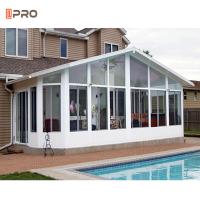 China 4 Season Aluminum Glass Sunroom For Solarium Customized Glass House for sale