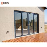 China Modern 96 X 80mm  Patio Glass Sliding Doors Frameless Aluminum for sale