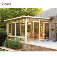 China Big Outdoor Flat Roof Glass Florida Room Pvc Film Framing for sale