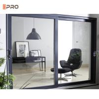 China Thermal Break Steel Windows Aluminium Sliding Glass Doors Electrophoresis AS2047 for sale