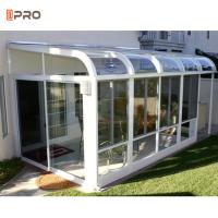 China Double Layer Glass Florida Room Aluminium Frame For Plastic Pvc Four Season Sunroom for sale