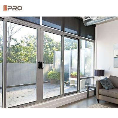 China House Exterior Thermal Break Aluminium Glass Window And Door Heavy Duty Patio Sliding Doors for sale