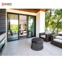 China Modern Powder Coated Aluminium Frame Patio Doors Double Glass Sliding for sale