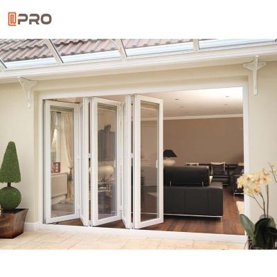 China Custom  Internal Fabulous Aluminum Folding Doors For Residential for sale
