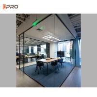 China Meeting Room Restaurant Smart Glass Partition Wall Aluminum Interior Divider 8mm for sale