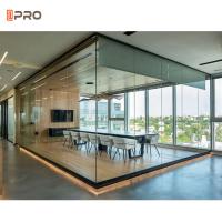China Meeting Room Restaurant Smart Glass Partition Wall Aluminum Interior Divider 8mm for sale