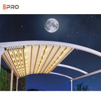 China Restaurant PVC Folding Roof Pergola With Retractable Canopy for sale