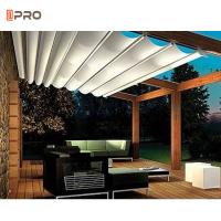 China Restaurant PVC Folding Roof Pergola With Retractable Canopy for sale