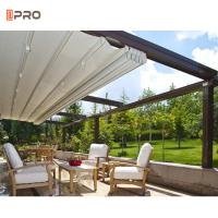 China Restaurant PVC Folding Roof Pergola With Retractable Canopy for sale
