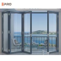 China Customized graphic Aluminum Glass Folding Door For Villa for sale